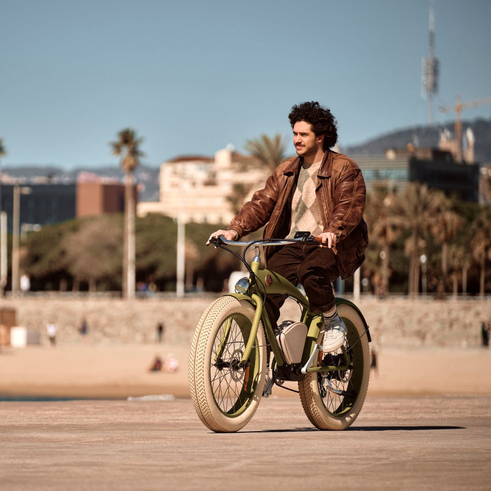 Rayvolt Beachin - Vintage Beach Cruiser E-bike for Coastal Vibes